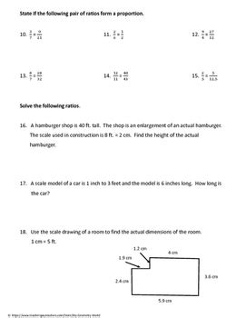 Geometry Bundle Scale Factor Similar Triangles And Special Right Triangles