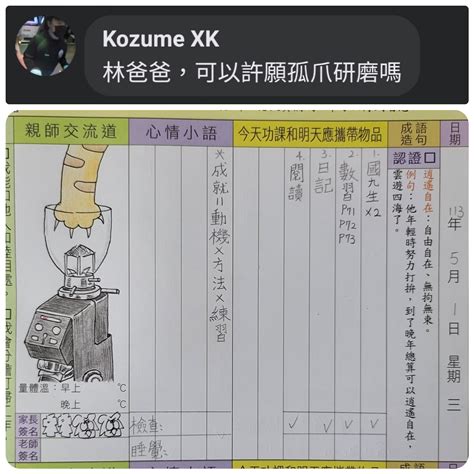 林爸爸簽聯絡簿啦 雅美摟！！！！🥹🥹 簽名51 小女鵝聯絡簿簽的是 孤爪研磨 圖藏簽名lin