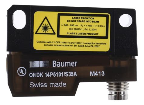 OHDK 14P5101 S35A Baumer Baumer Diffuse Photoelectric Sensor Block