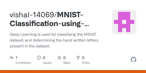 Github Vishal 14069mnist Classification Using Deep Learning Deep