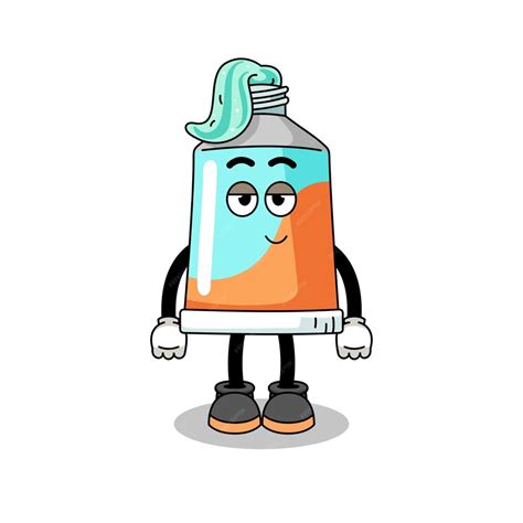 Premium Vector Toothpaste Cartoon Couple With Shy Pose