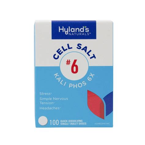 Hylands Cell Salt Kali Phos 6x Tablets 100 Count Smallflower