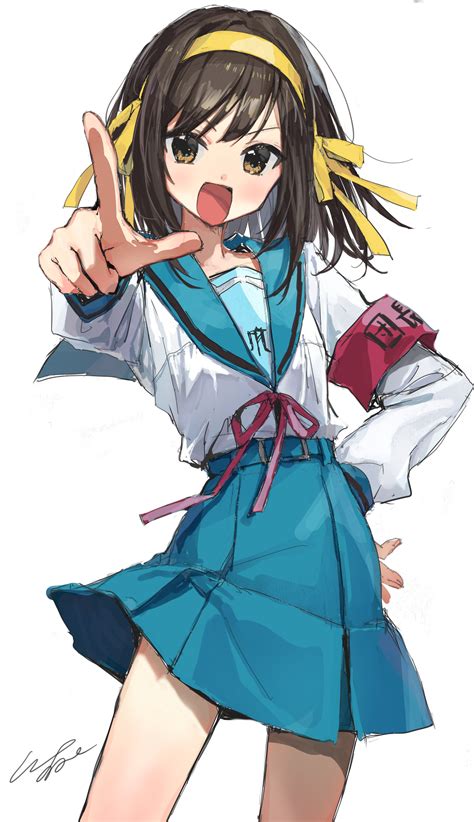 Suzumiya Haruhi Suzumiya Haruhi No Yuuutsu Drawn By Pomujoynet
