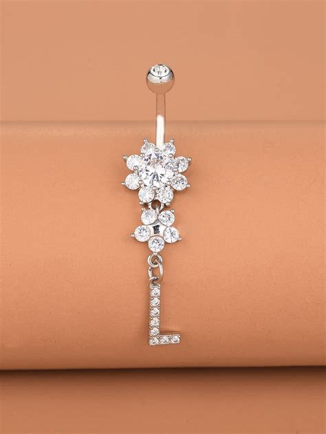 Rhinestone Decor Navel Belly Ring Artofit