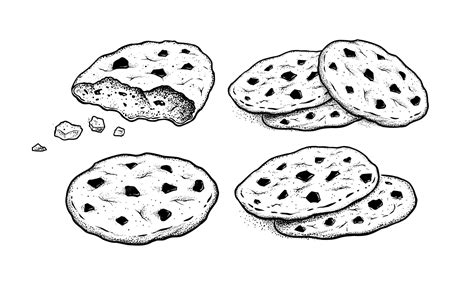 Premium Vector Sketch Illustrations Set Of Cookies