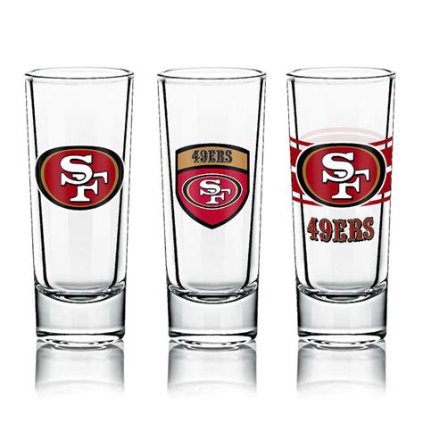 Sf 49ers 6 Pack Shot Glasses Craze Fashion