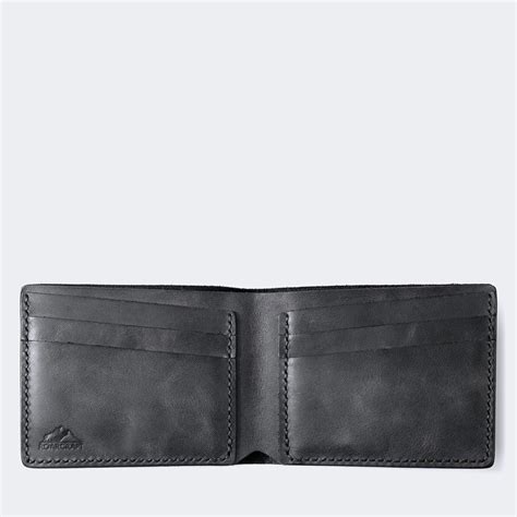 Handmade Bifold Leather Wallet Personalized Engraving Roarcraft