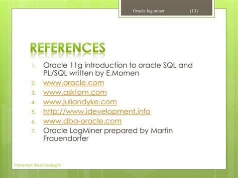Oracle Log Miner Pptx