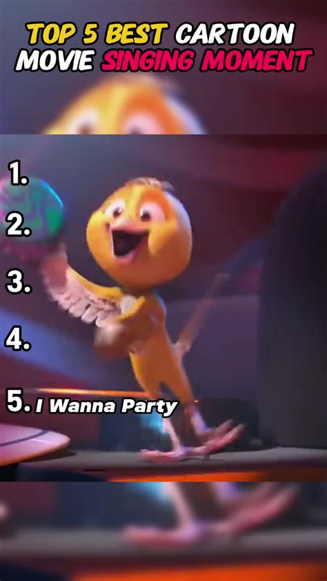 Top 5 Iconic Singing Moments In Animated Movies Tiktok