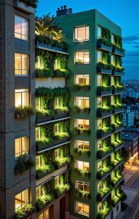 Inner City Residential Building With A Planted Facade Regulating