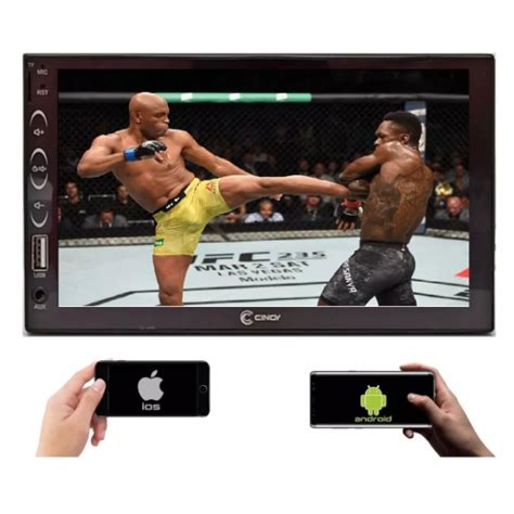 Central Multimídia Similar Pioneer Mp5 Bluetooth Touch Screen 2 Din Espelhamento Android E Ios 7