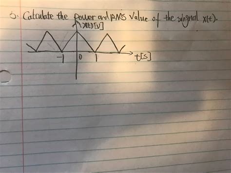 Solved Calculate The Power And RMS Value Of The Signal X Chegg