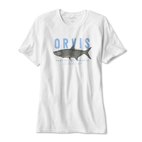 Orvis Vintage Tarpon Logo Tee Weiss
