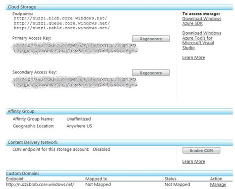 Sean Iannuzzis Blog How To Create A Windows Azure Storage Account