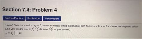 solved section 7 4 problem 4 previous problem probler list