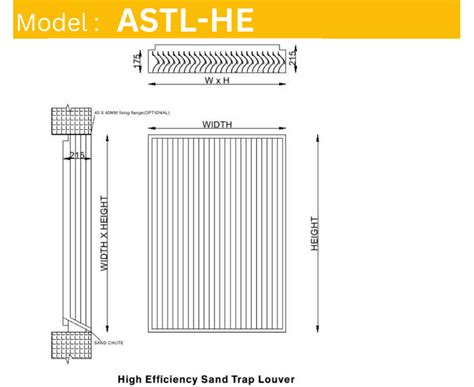 Sand Trap Louver High Efficiency Astl He Louvers Airmaster