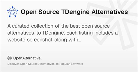 3 Best Open Source Tdengine Alternatives 2025