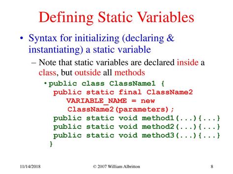 Static Variables ICS 111: Introduction to Computer Science I - ppt download