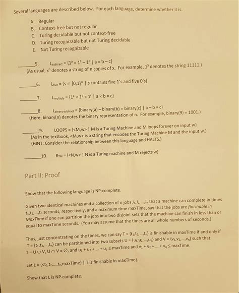 Solved Computer Science Theory Can Anyone Please Answer