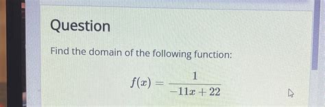 Solved Questionfind The Domain Of The Following