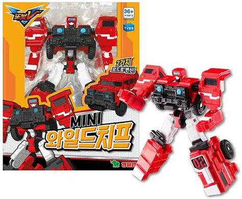 Tobot V Mini Wild Chief Robot Vehicle Mode Car Transforming Transformation Action Figure Korean