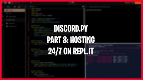 How To HOST Your DISCORD PY On REPL IT Part Web Hosting YouTube
