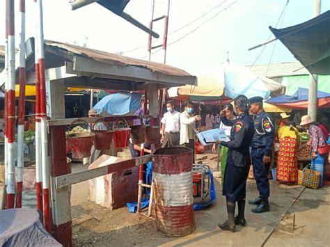 တောင်တွင်းကြီး မြို့မဈေးကြီး၌ မီးဘေးအန္တရာယ်ကြိုတင်ကာကွယ်ရေး လိုက်လံစစ