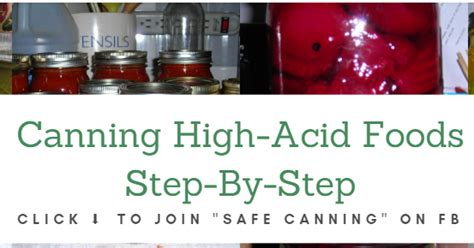 Safe Canning Recipes Canning High Acid Foods Step By Step
