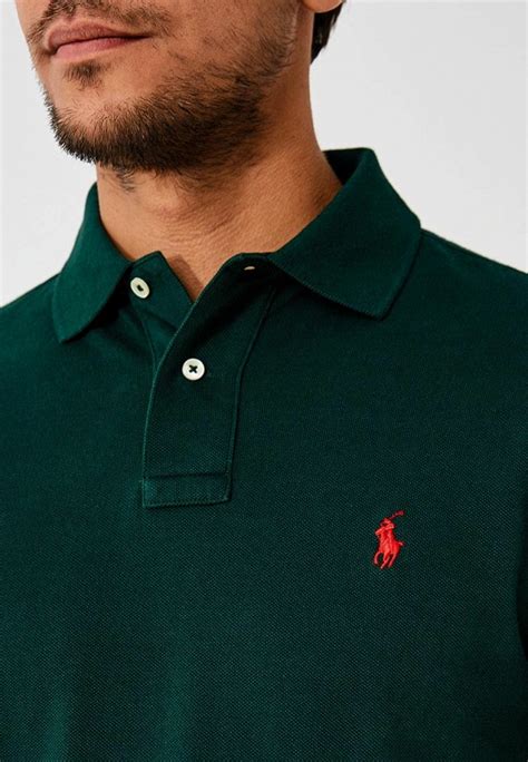 Поло Polo Ralph Lauren, цвет: зеленый, PO006EMBXKN8 — купить в интернет ...