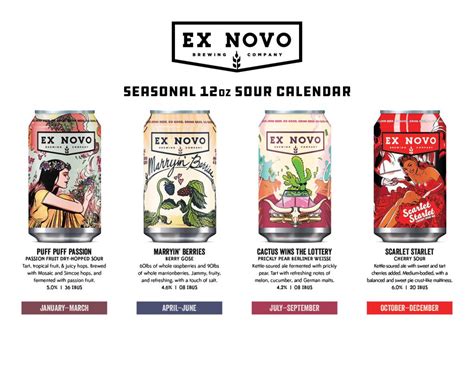 Ex Novo Brewing Expands Its Rotating Sour Series With Scarlet Starlet