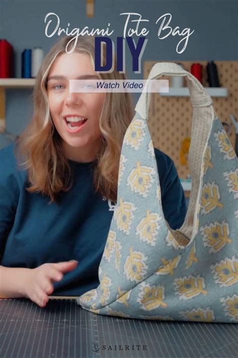 Diy Fabric Origami Bag With Free Pattern [video] Origami Bag Easy