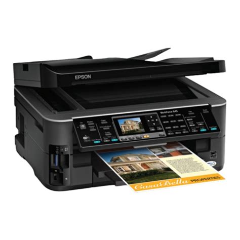 Epson Workforce 645 All In One Printer Specifications Manualslib