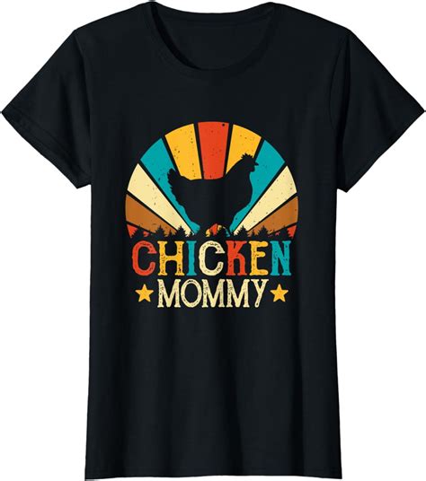 Chicken Mommy Funny Poultry Farm Girls Chicken Gifts Mom T-Shirt ...