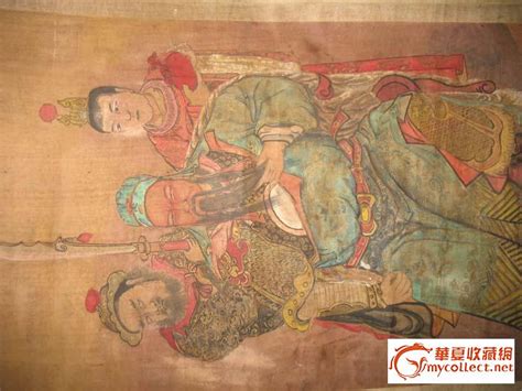 关二爷关平周仓画像 关羽关平周仓画像 关二爷 大山谷图库