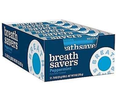 Breath Savers Peppermint Mints 12 Count Impressions In Flight