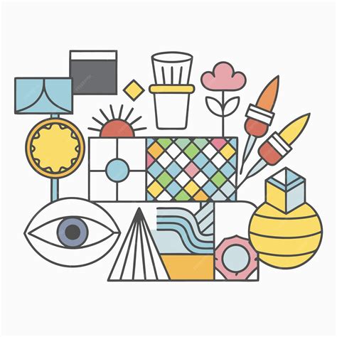 Premium Vector Colorful Geometric Shapes And Abstract Elements