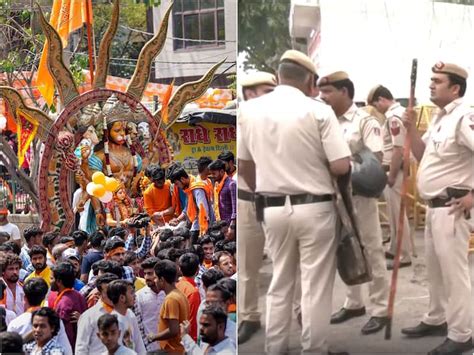 Hanuman Jayanti Procession In Delhis Jahangirpuri Today Within Certain