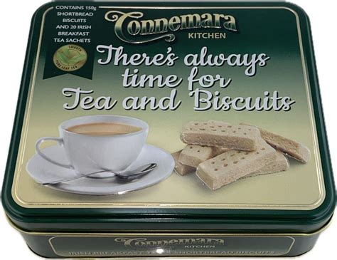 Tin Of Breakfast Tea And Biscuits Jc Walsh Wholesale