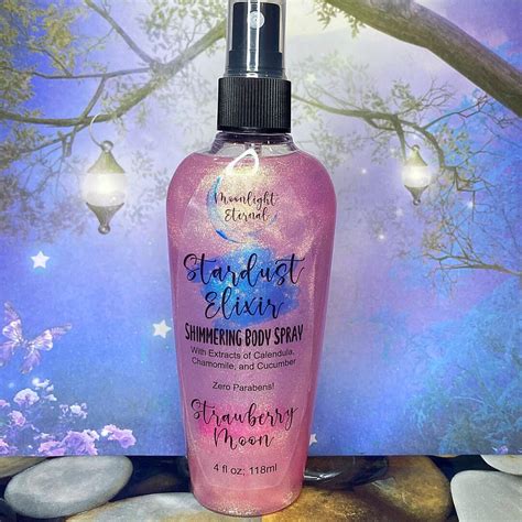 Strawberry Moon Stardust Elixir Shimmering Body Spray Strawberry