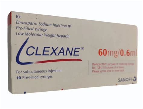 60mg Clexane Injection At Rs 390 Piece Jayanagar Bengaluru Id