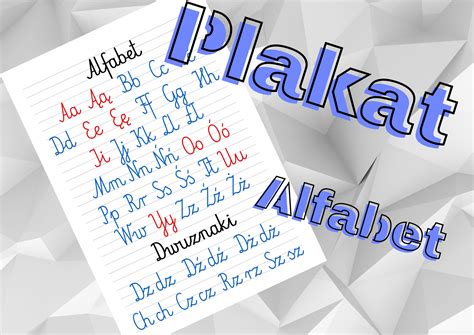 Plakat Alfabet Złoty nauczyciel