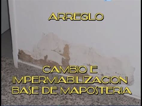 HUMEDAD En Paredes POr Capilaridad Arreglo Humedad De Cimientos
