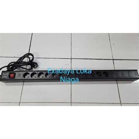 Jual Pdu 12 Outlet Rack 16a Power Distribution Unit 12 Hole Colokan Listrik Shopee Indonesia