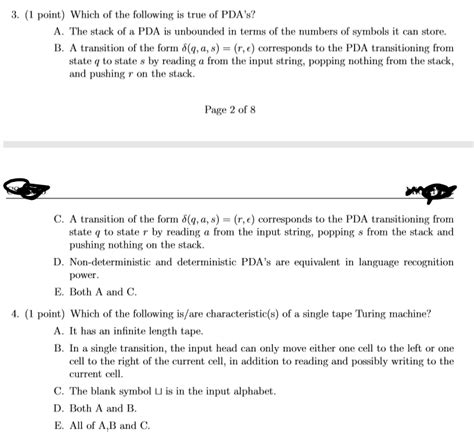 Solved 3 1 Point Which Of The Following Is True Of Pdas