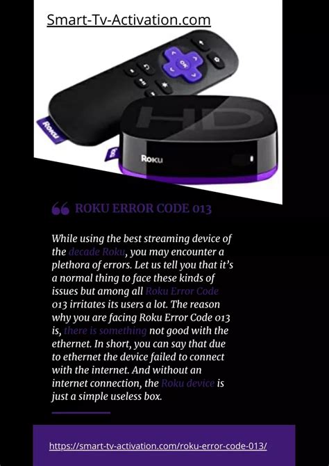 PPT How To Fix Roku Error Code PowerPoint Presentation Free