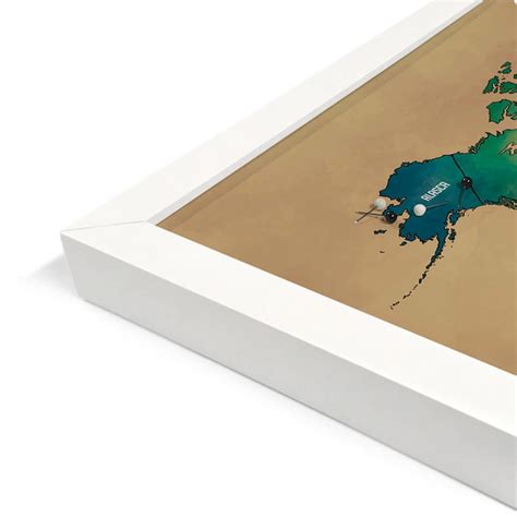 Quadro Mapa Pinar Viagem Alfinete X Envelhecido MB Elo