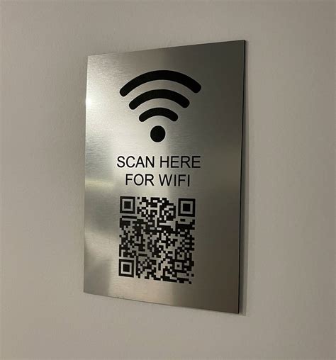 Wifi QR Code Scan to Connect Self Adhesive Sign Scan for Wifi Guest Wifi Office & Home - Etsy ...