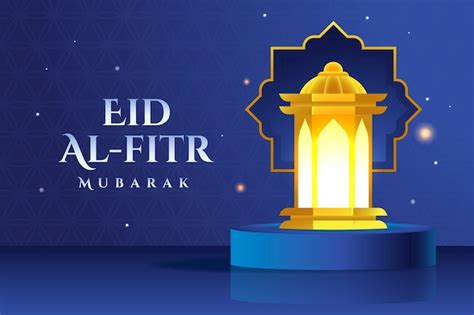 Free Vector Realistic Background For Eid Al Fitr Celebration