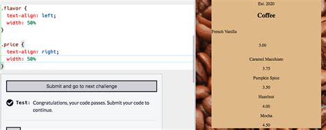 Step 38 Cafe Menu Question HTML CSS The FreeCodeCamp Forum