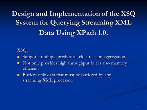 1 xpath queries on streaming data feng peng and sudarshan s chawathe